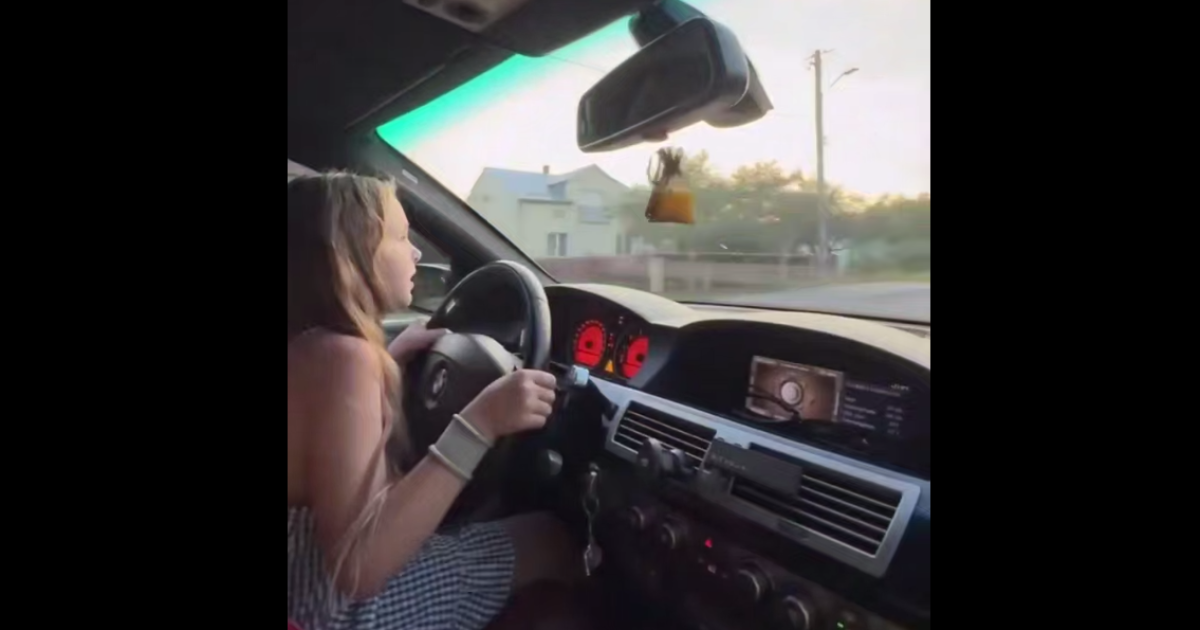 У Пустомитах батько посадив 8-річну доньку за кермо BMW для відео ...